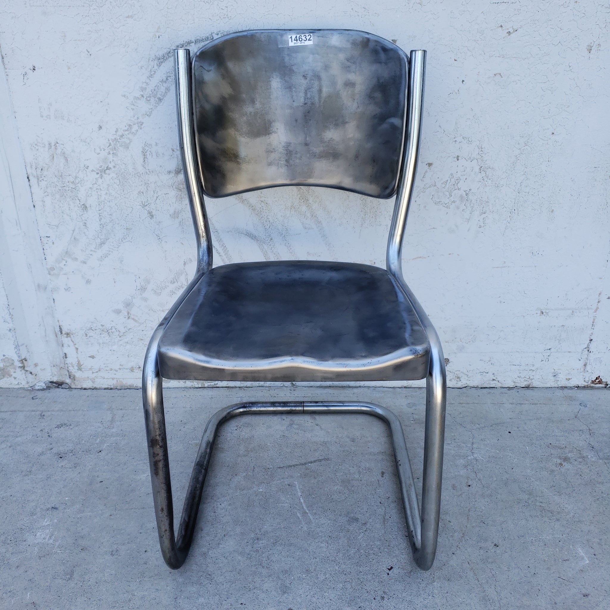 Set of 4 Stripped Metal Chairs – Antiquities Warehouse of Grand Traverse