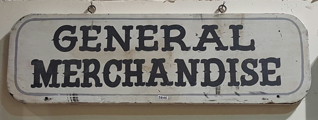 General Merchandise Sign – Antiquities Warehouse of Grand Traverse