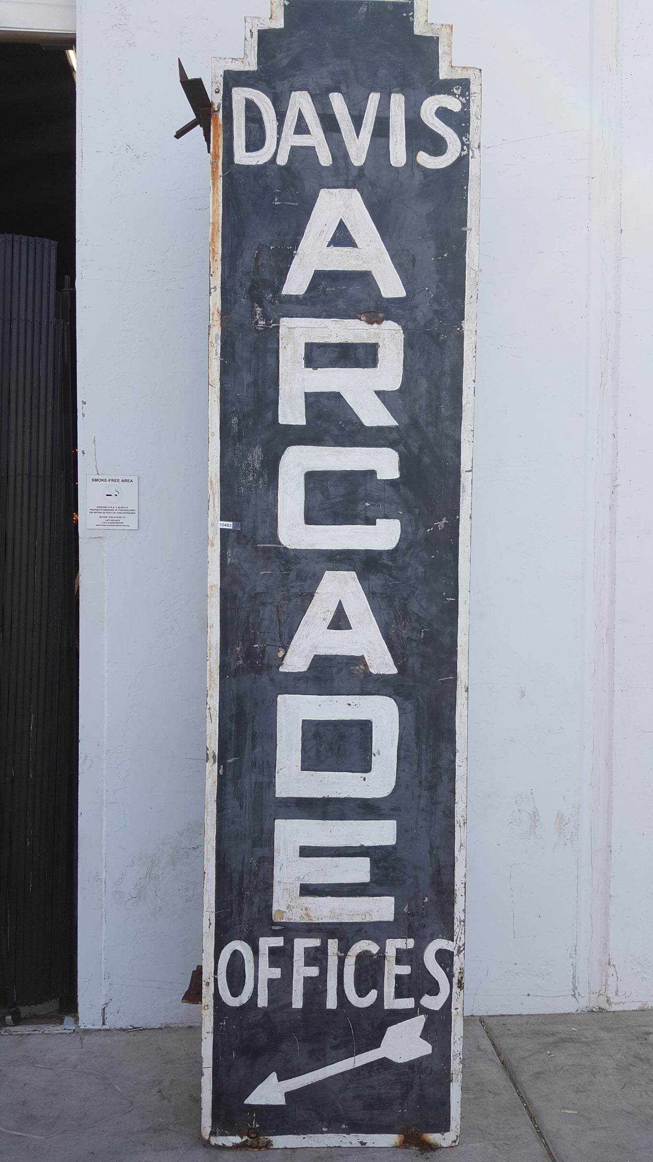 Metal Davis Arcade Offices Sign - 30% OFF – Antiquities Warehouse of ...