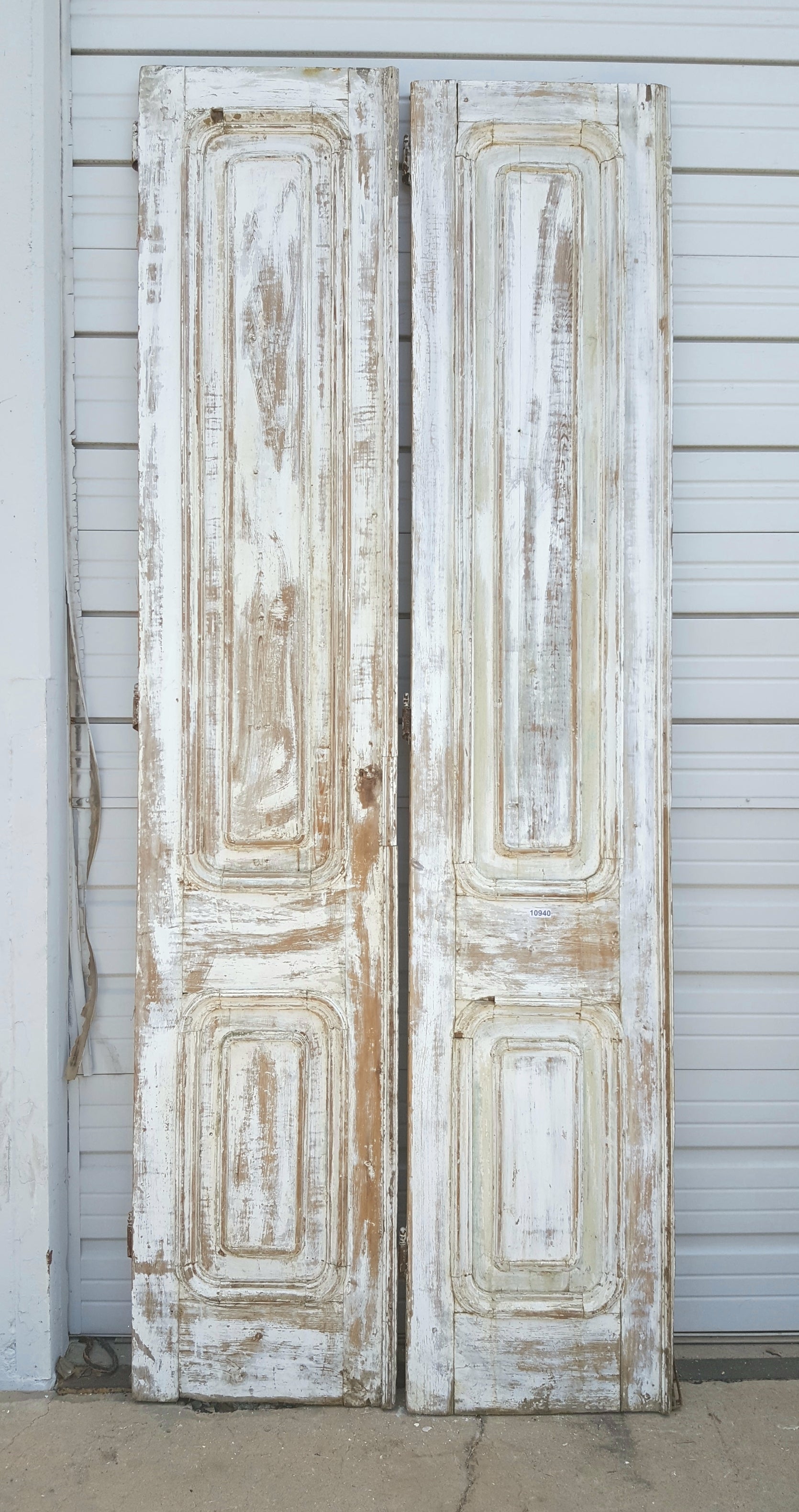 White Distressed Wood Doors Vintage White Wooden Door With Frosted