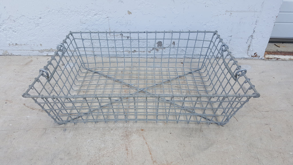 Rectangular Metal Basket with Handles – Antiquities Warehouse of Grand ...