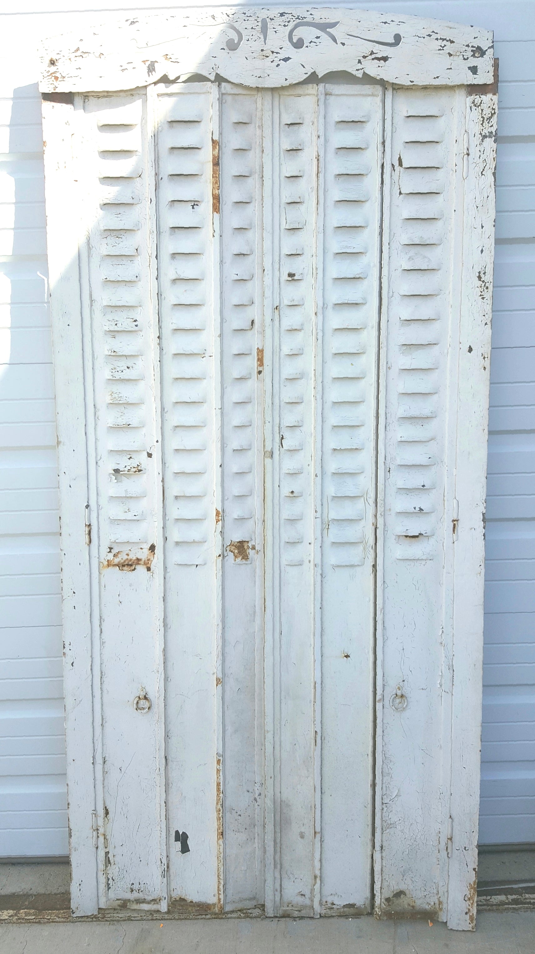 White French Metal Shutters with Header – Antiquities Warehouse of ...