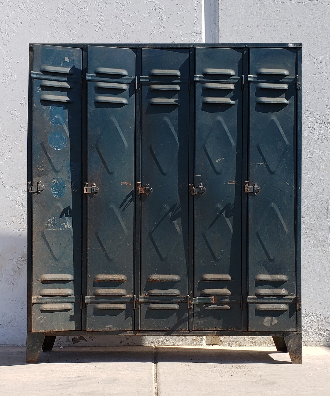 Set of 5 Navy Blue Lockers – Antiquities Warehouse of Grand Traverse