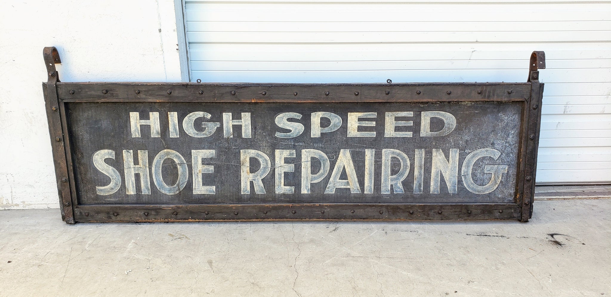High Speed Shoe Repairing Sign – Antiquities Warehouse of Grand Traverse