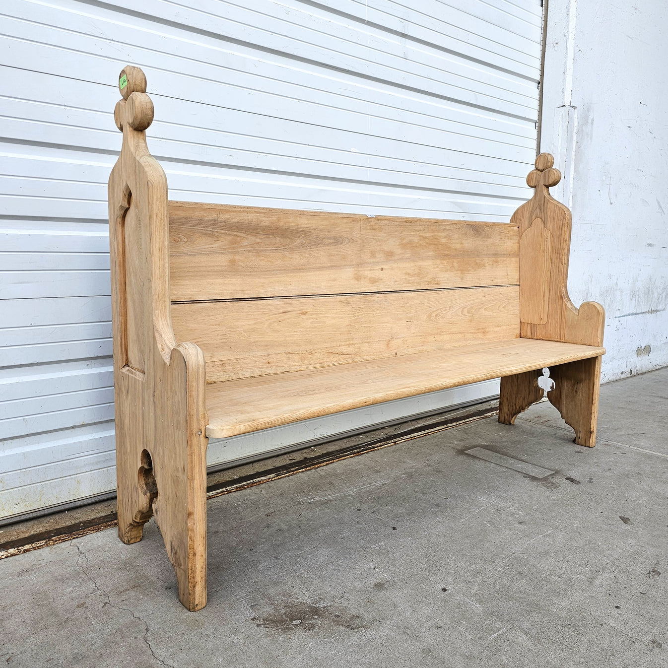 Gothic Bleached Church Pew – Antiquities Warehouse of Grand Traverse