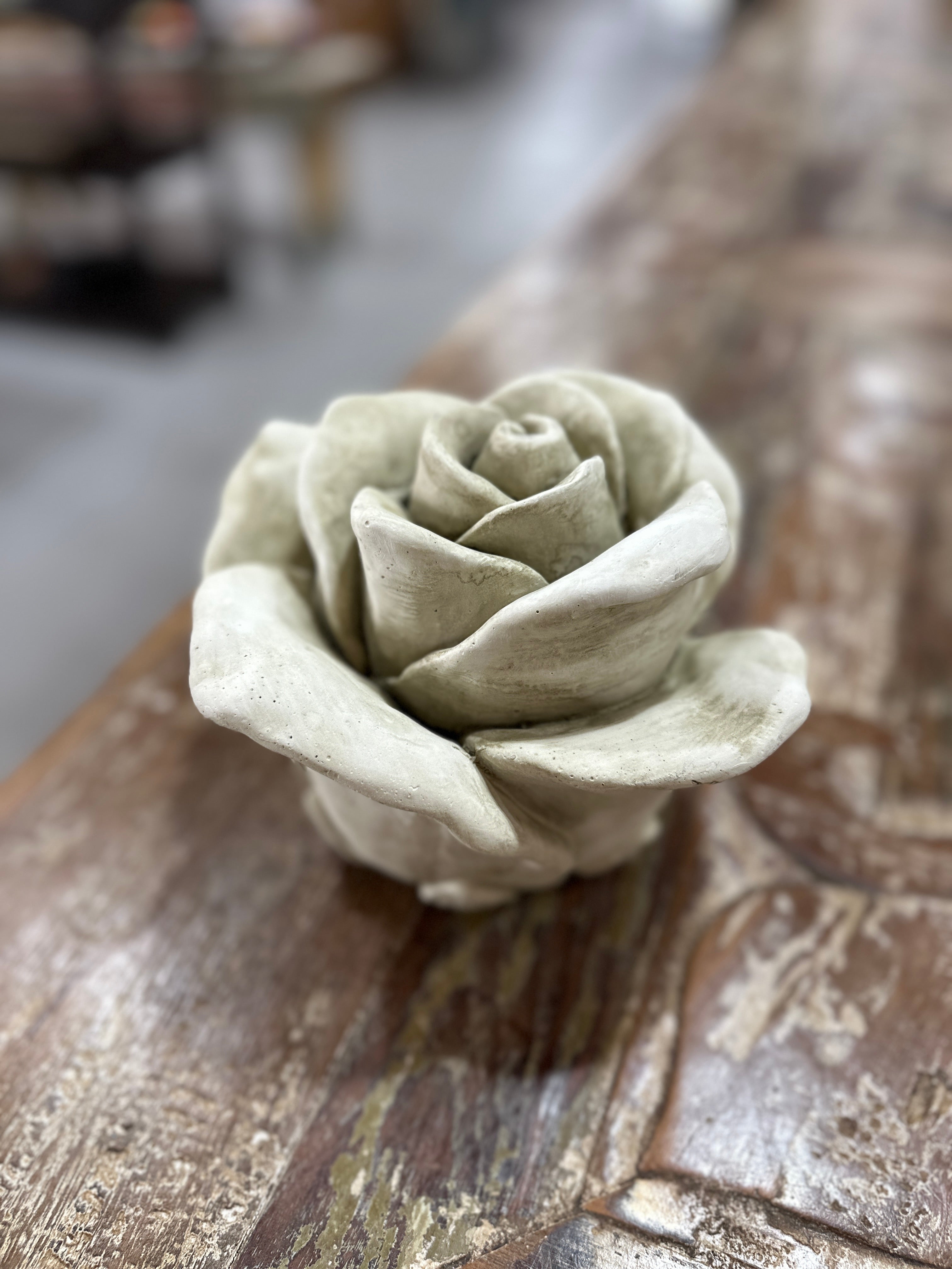 Concrete Rose Small – Antiquities Warehouse of Grand Traverse