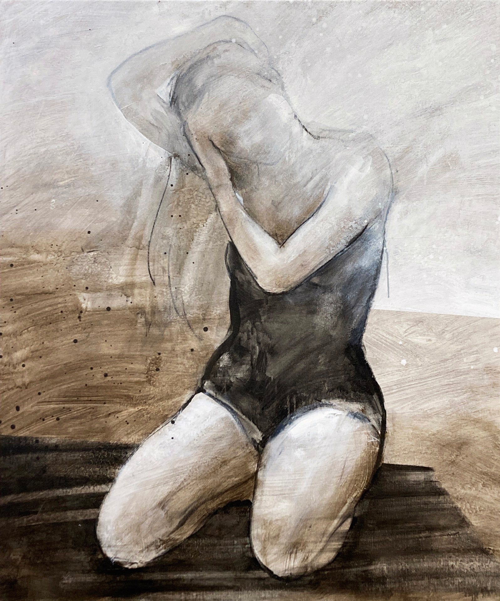 Jonathan Peter "Swimsuit Season" Mixed Media Painting – Antiquities ...