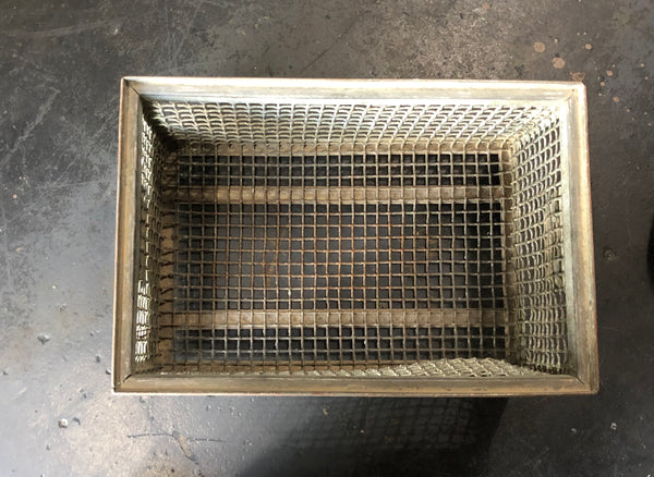 Heavy Industrial Metal Mesh Crate with Handles – Antiquities Warehouse ...