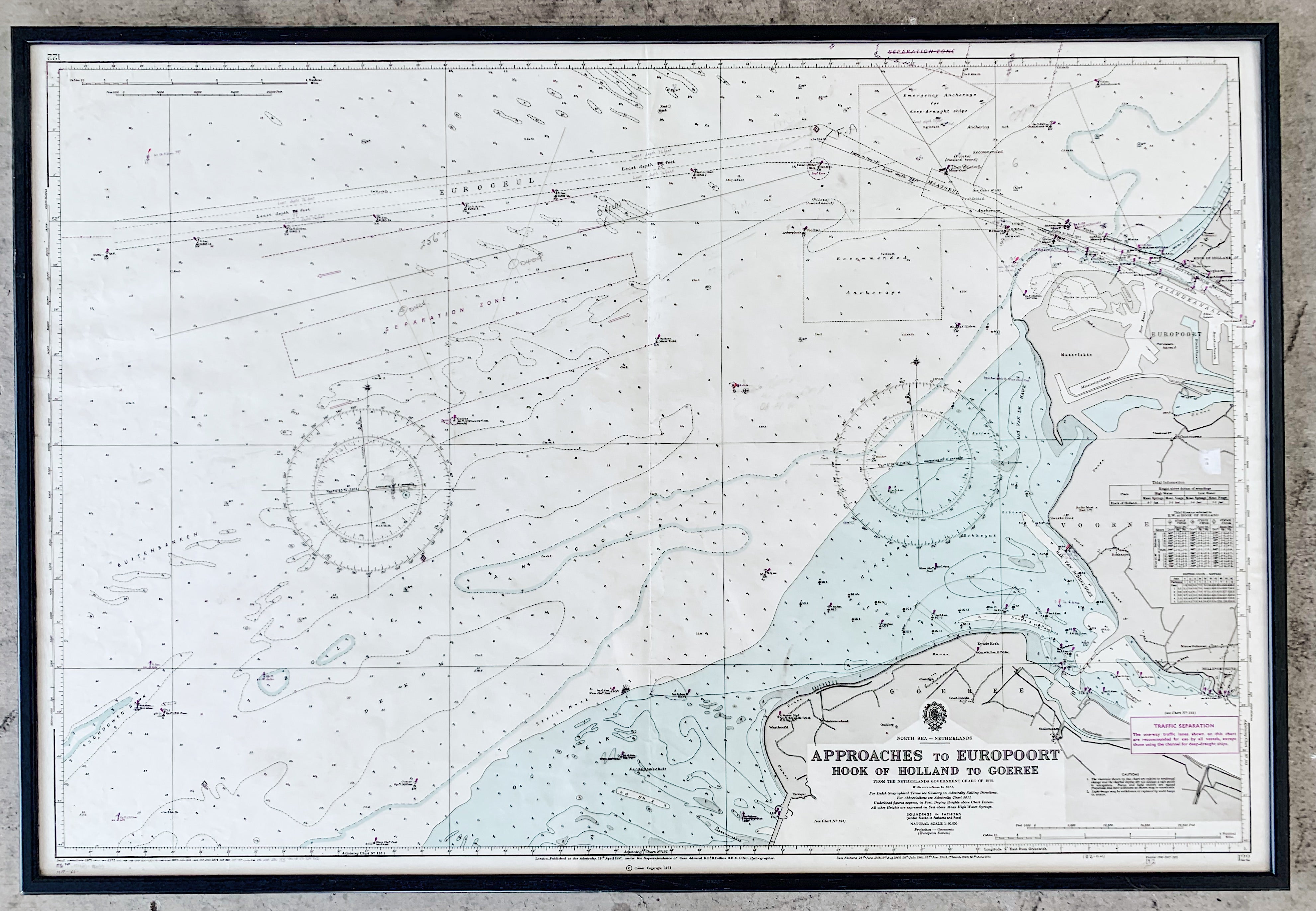 Framed Nautical Chart (Various Locales) – Antiquities Warehouse of ...